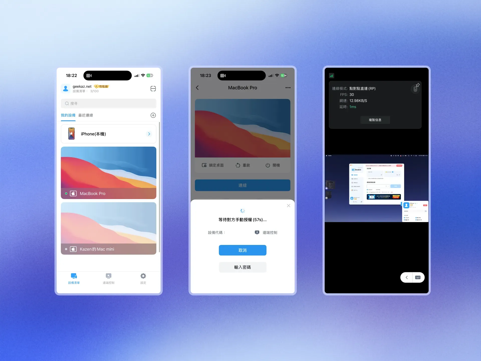 遠端連線軟體推薦：DeskIn、Parsec、TeamViewer 對比，誰是最佳選擇？